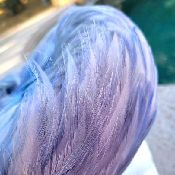 Vintage | Accessories | Vintage Baby Blue Feather Hat Fascinator Hair ...